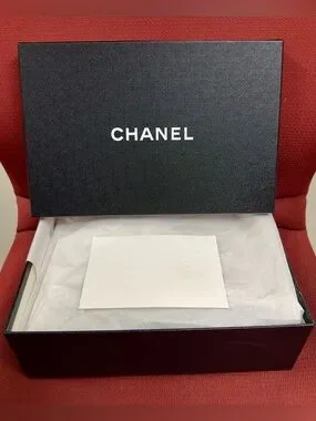 CHANEL | Accessories | Chanel Black Box With White Logo | Poshmark